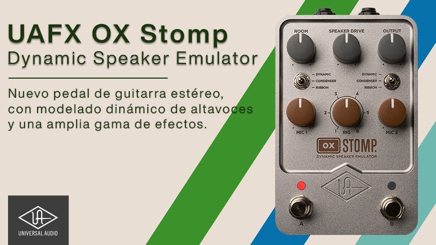 Universal Audio UAFX OX Stomp: Nuevo pedal de guitarra con modelado ...